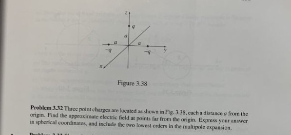 Solved -9 -9 Figure 3.38 Problem 3.32 Three point charges | Chegg.com