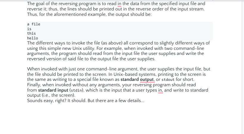 Solved reverse This project can be implemented in any | Chegg.com