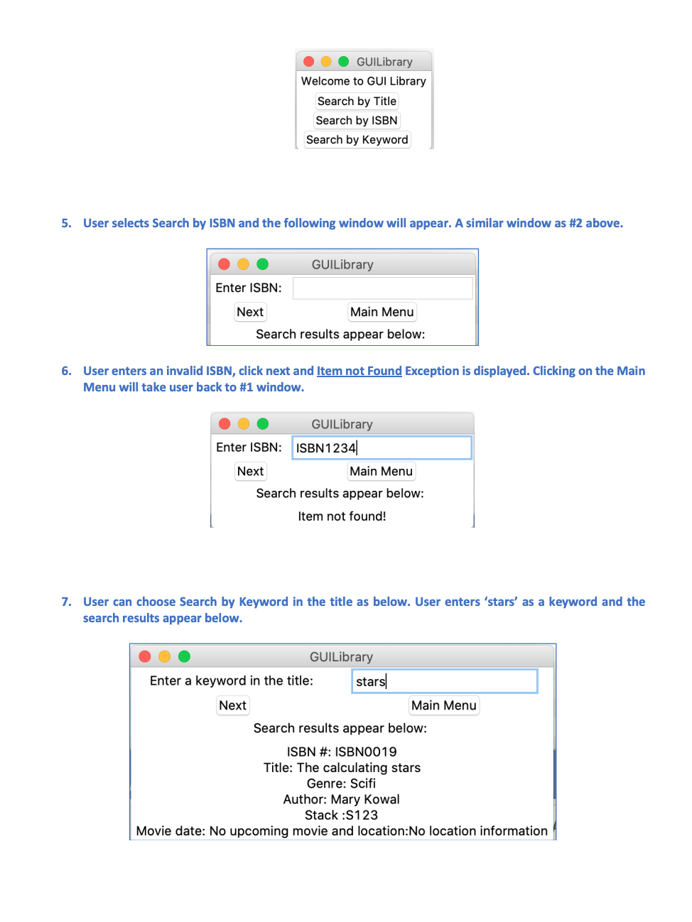 Solved Sample I/O 1. Welcome Window: Contains one Welcome | Chegg.com