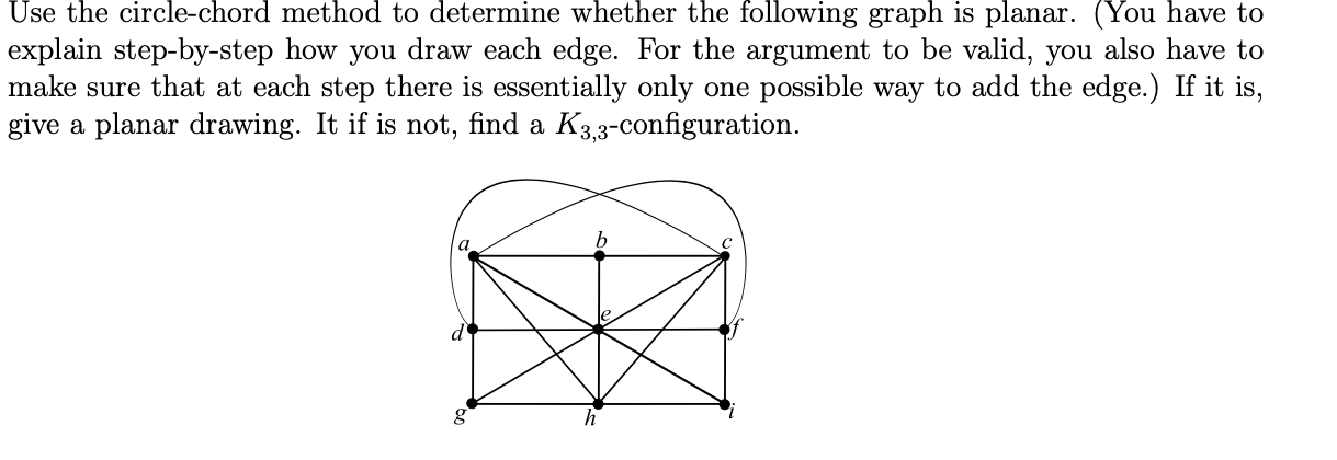 Solved Use the circle-chord method to determine whether the | Chegg.com