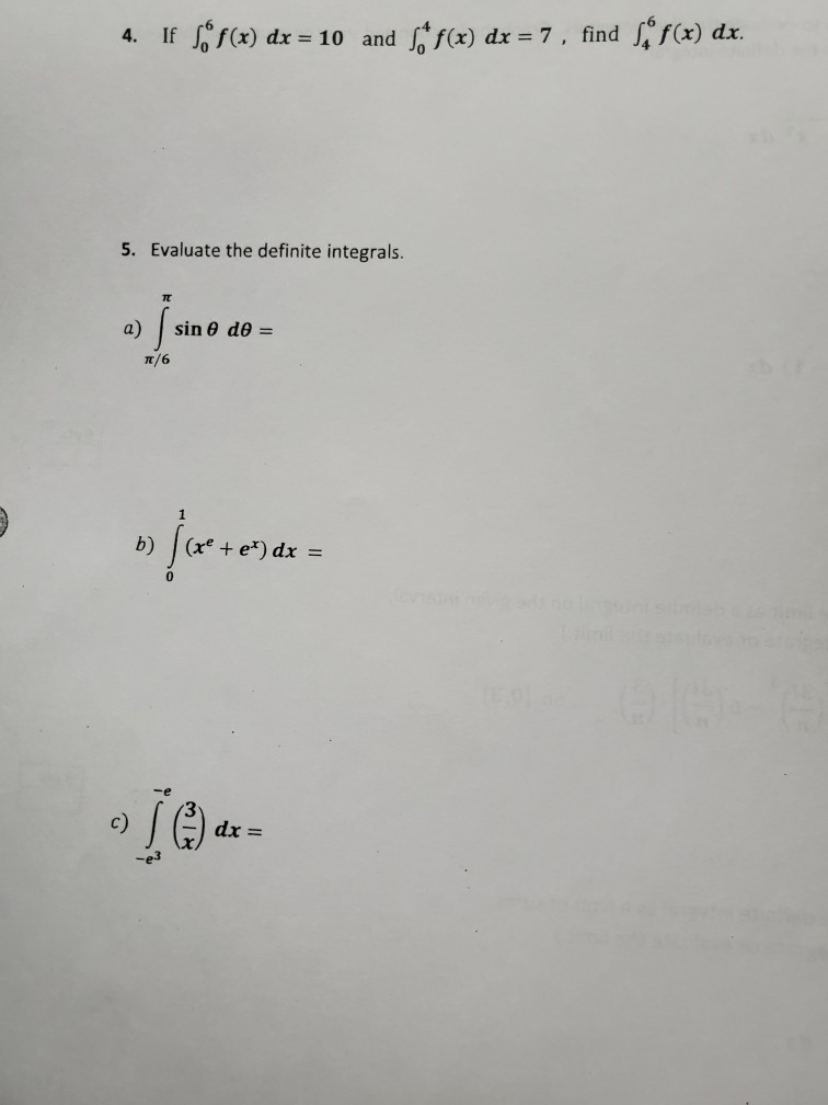 Solved 1. Use geometry to evaluate the given integrals. | Chegg.com