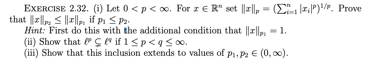 Solved = EXERCISE 2.32. (i) Let 0