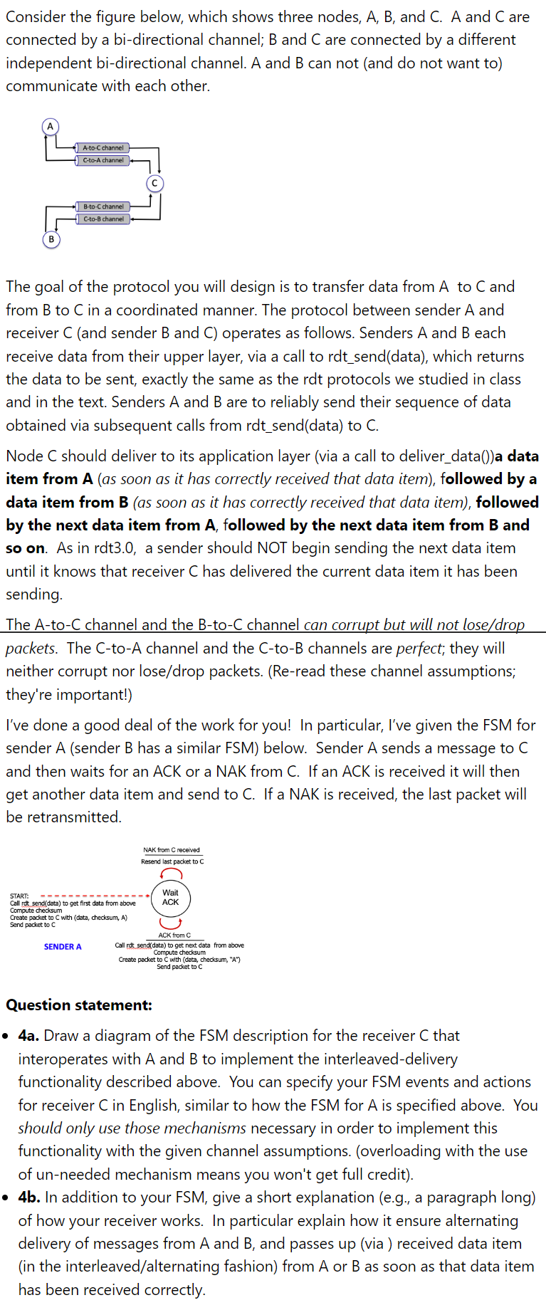 Solved Consider the figure below, which shows three nodes, | Chegg.com