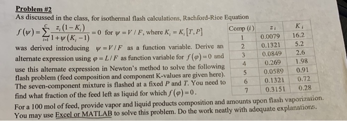 Problem #2 As discussed in the class, for isothermal | Chegg.com