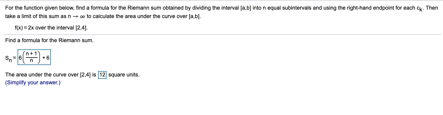 Solved For the function given below, find a formula for the | Chegg.com