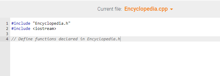 Solved I need to find the Encyclopedia.h and | Chegg.com