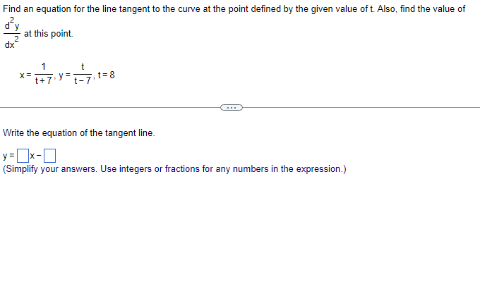 Solved Find an equation for the line tangent to the curve at | Chegg.com