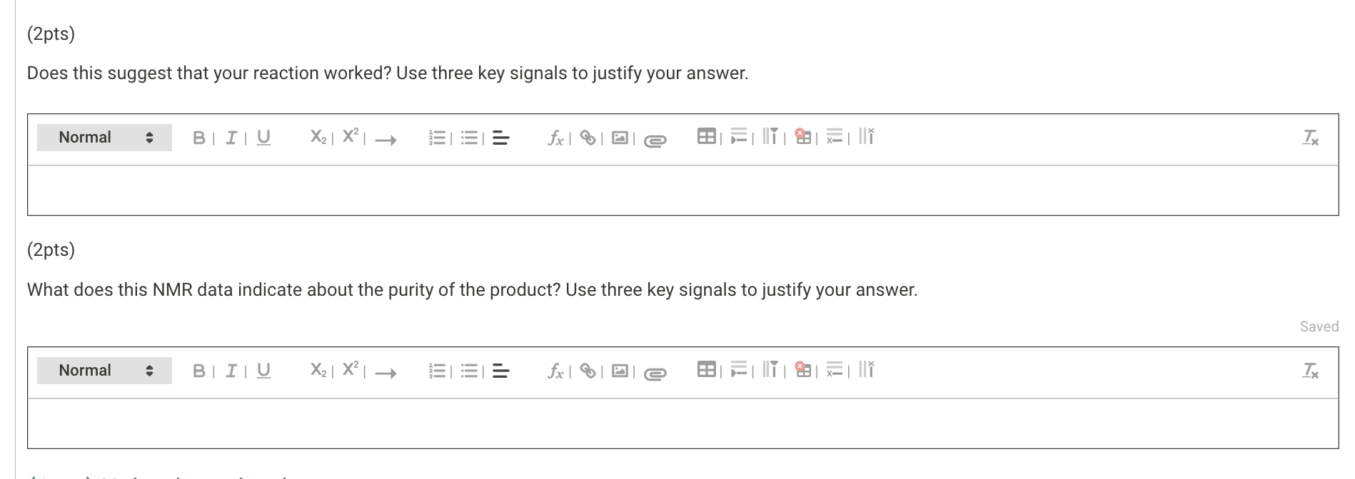 \r\nComplete the following table to analyze the NMR | Chegg.com