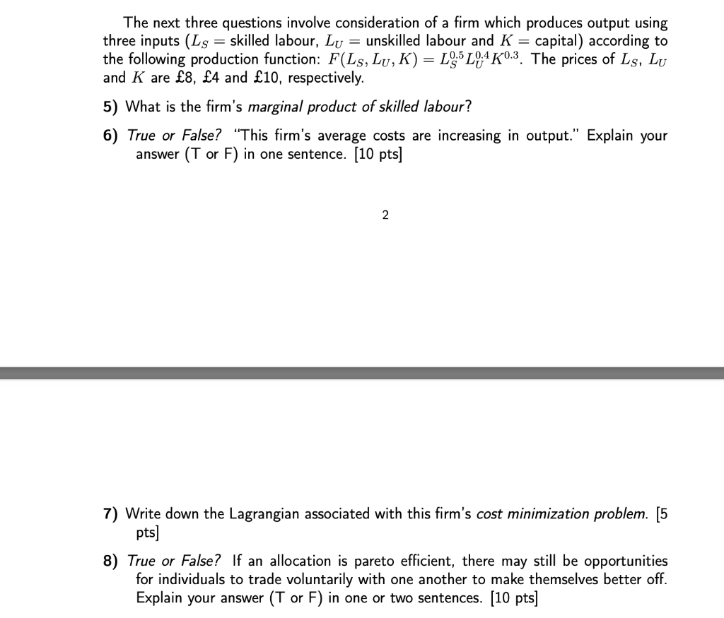 Solved = The next three questions involve consideration of a | Chegg.com