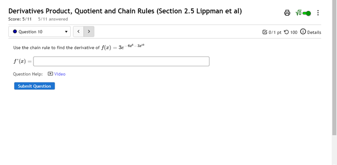 Solved Derivatives Product, Quotient and Chain Rules | Chegg.com