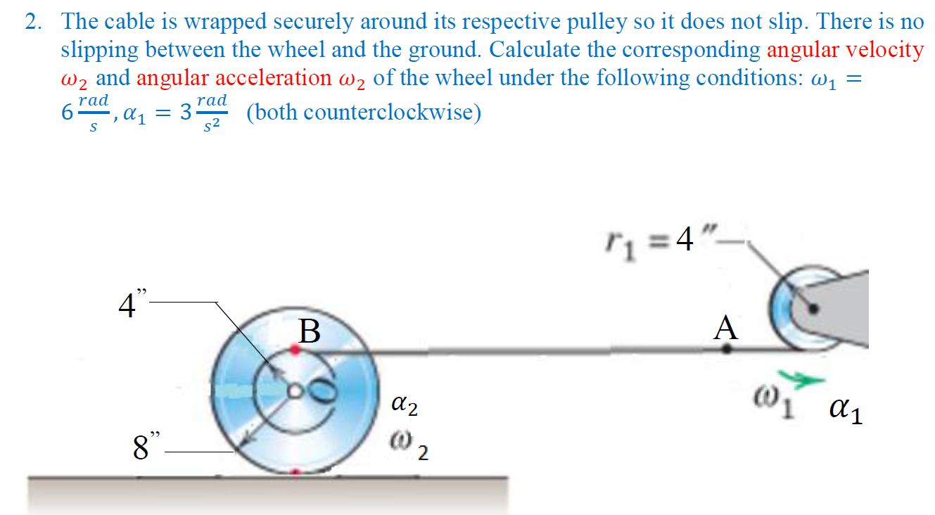 Solved 2. The cable is wrapped securely around its | Chegg.com