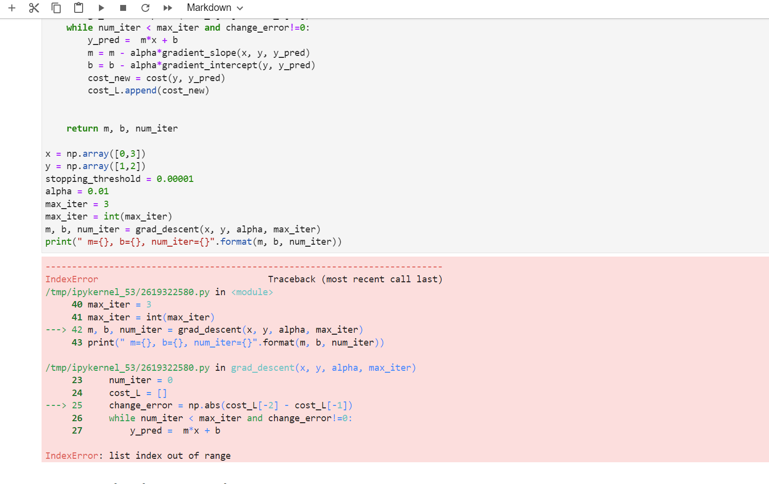 Solved ndexerror Traceback (most recent call last) | Chegg.com