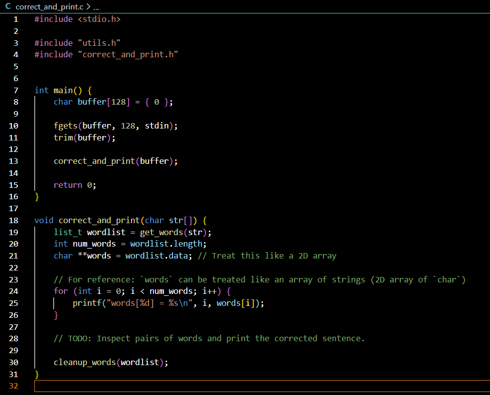 Solved (25 points) Grammar Check Create a program that | Chegg.com
