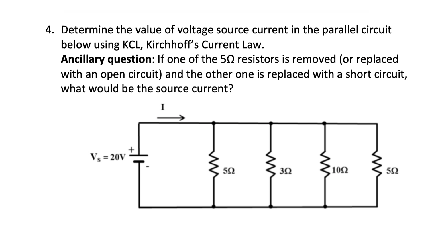 Solved Determine the value of voltage source current in the | Chegg.com