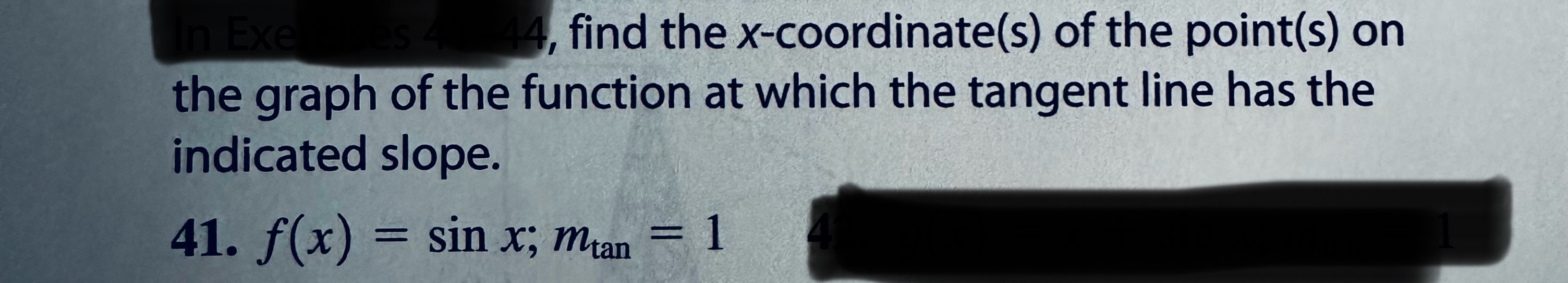 Solved 4, ﻿find the x-coordinate(s) ﻿of the point(s) ﻿onthe | Chegg.com