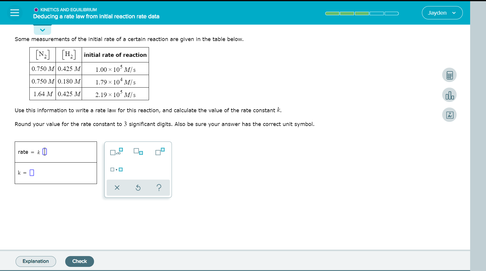 Solved OKINETICS AND EQUILIBRIUM Deducing a rate law from | Chegg.com