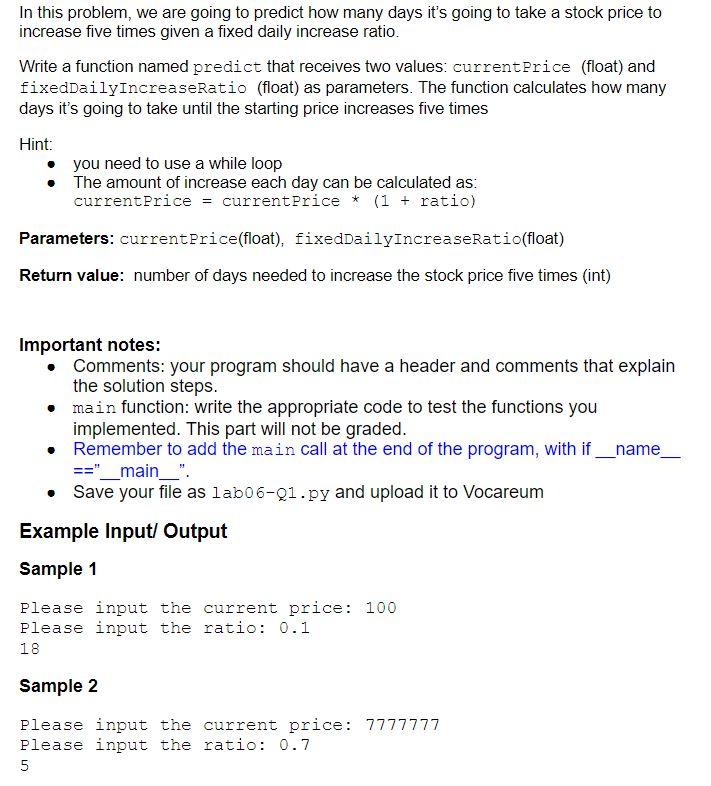 Solved Using the python coding language please complete this | Chegg.com