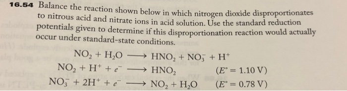 Solved shown below in which nitrogen dioxide | Chegg.com