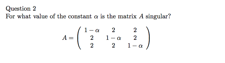 Solved Question 2 For what value of the constant a is the | Chegg.com