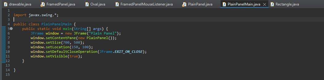 Solved 1 import java.awt. Graphics; public interface | Chegg.com