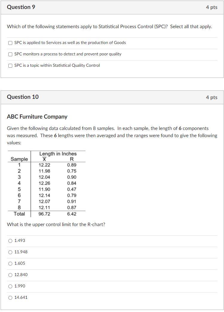 Solved Question 9 4 pts Which of the following statements | Chegg.com