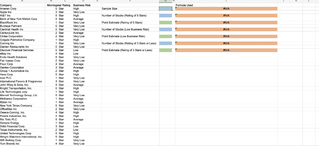 Solved Morningstar publishes information on 1208 company | Chegg.com