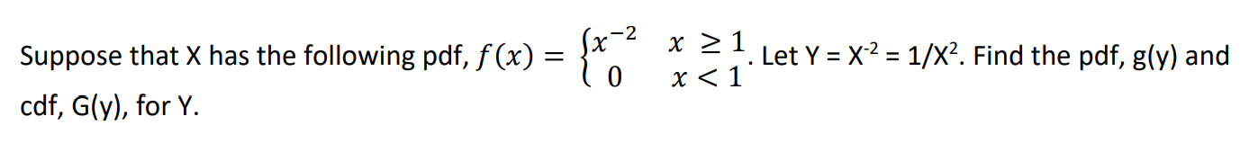 Solved Suppose that X has the following pdf, | Chegg.com