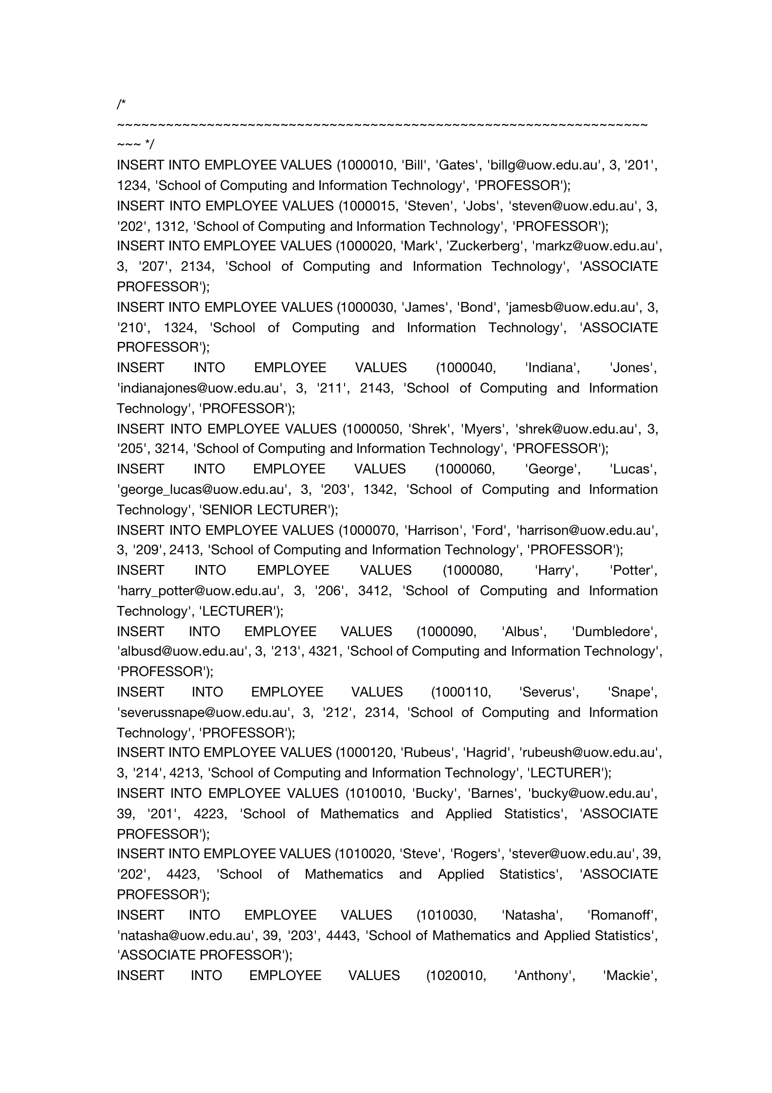 Solved Tasks Task 1 (5 marks) Download a file solution1.sql | Chegg.com