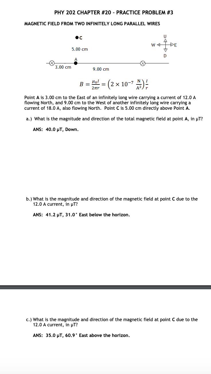 Solved PHY 202 CHAPTER #20 - PRACTICE PROBLEM #3 MAGNETIC | Chegg.com