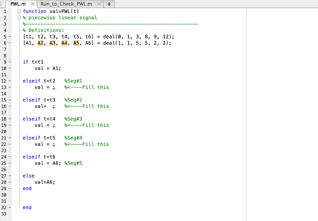 Lab4_mfiles\Q1\PWL.m. This function is intended to | Chegg.com