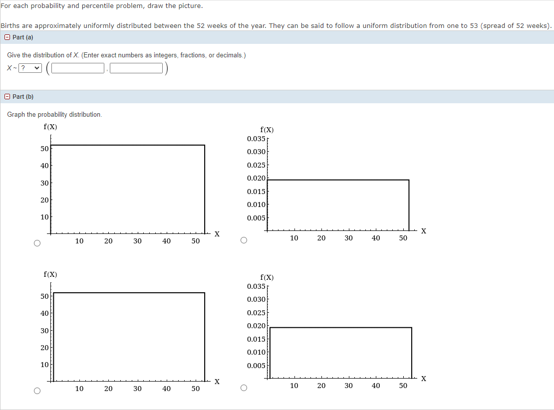 Solved For each probability and percentile problem, draw the | Chegg.com