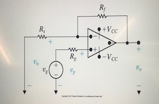 Solved For the non-inverting Amplifier circuit shown above, | Chegg.com