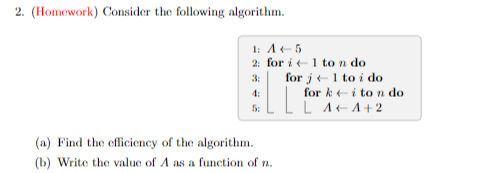 Solved 2. (Homework) ﻿Consider the following | Chegg.com