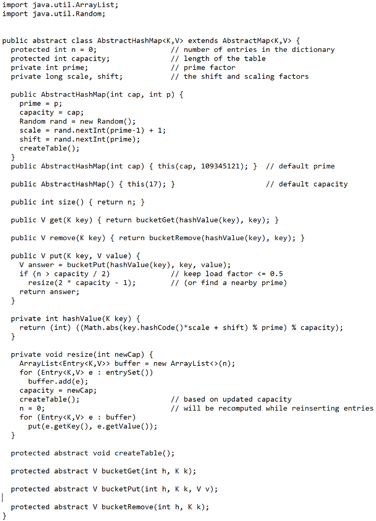 Solved . Fill in the hashCode method in the Analyzer.java | Chegg.com