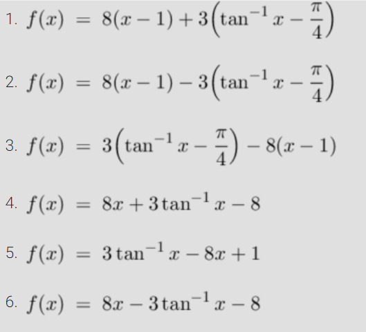 Solved Find f(x) when f′(x)=8−1+x23 f(1)=01. | Chegg.com Solved Find f(x) when f′(x)=8−1+x23 f(1)=01. | Chegg.com