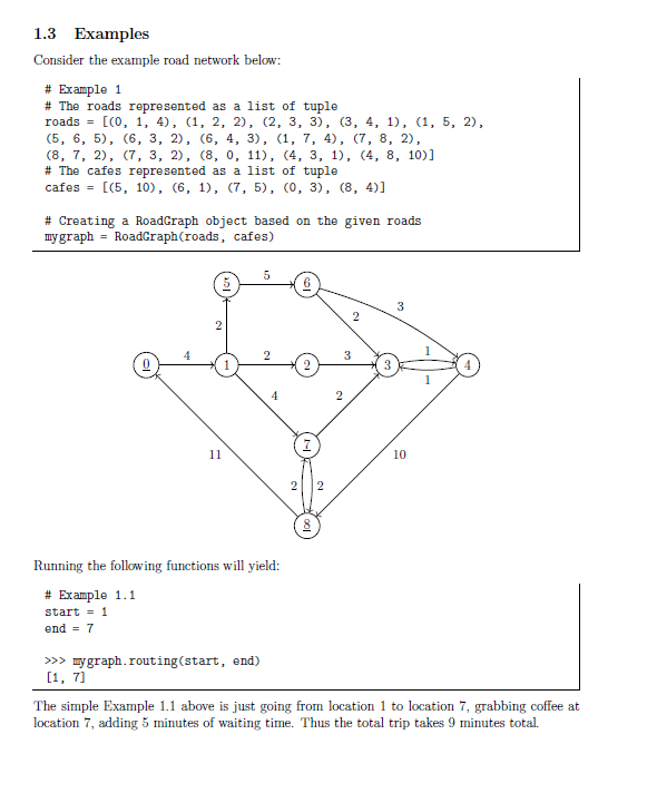 Solved You would now proceed to implement routing(self, | Chegg.com