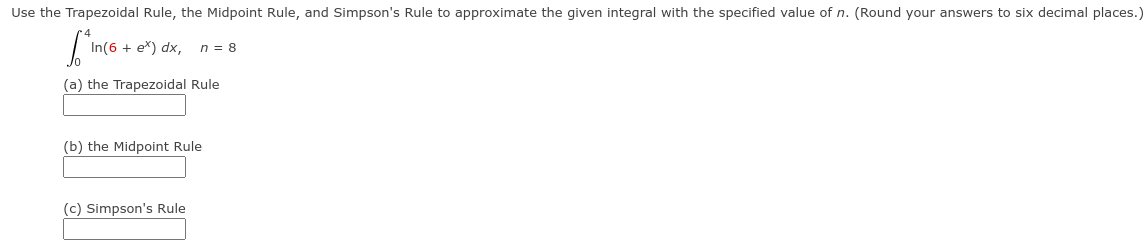 Solved Use the Trapezoidal Rule, the Midpoint Rule, and | Chegg.com