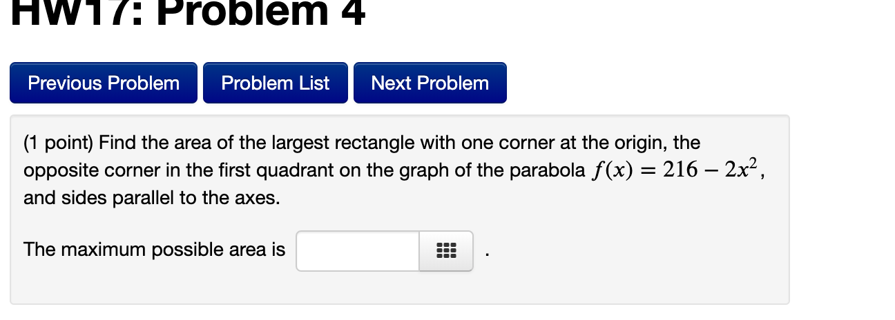 Solved Hw17 Problem 4 Previous Problem Problem List Next 8365