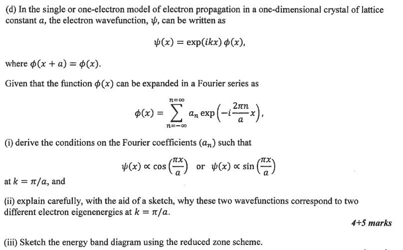 Solved Dear expert ,Please answer this Solid state physics | Chegg.com