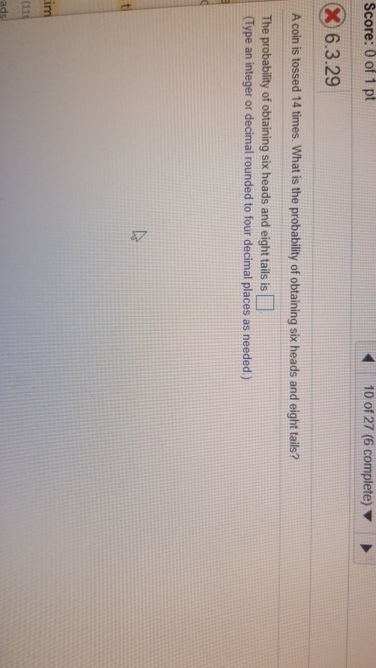 Solved Score 0 Of 1 Pt 11 Of 27 5 Com 6 3 41 GI A Man A Chegg Solved Score 0 Of 1 Pt 11 Of 27 5 Com 6 3 41 GI A Man A Chegg