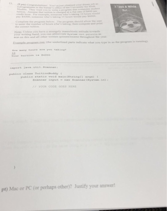 Solved 1. A certain very lucky person has 542 pet sloths. To | Chegg.com