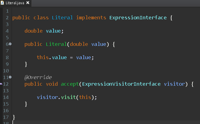 Solved Visitor Design Pattern Assignment -Create a class | Chegg.com