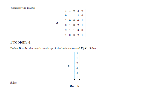Solved Consider the matrix | Chegg.com