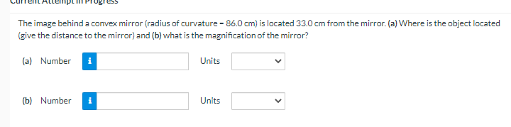 Solved The image behind a convex mirror (radius of curvature | Chegg.com