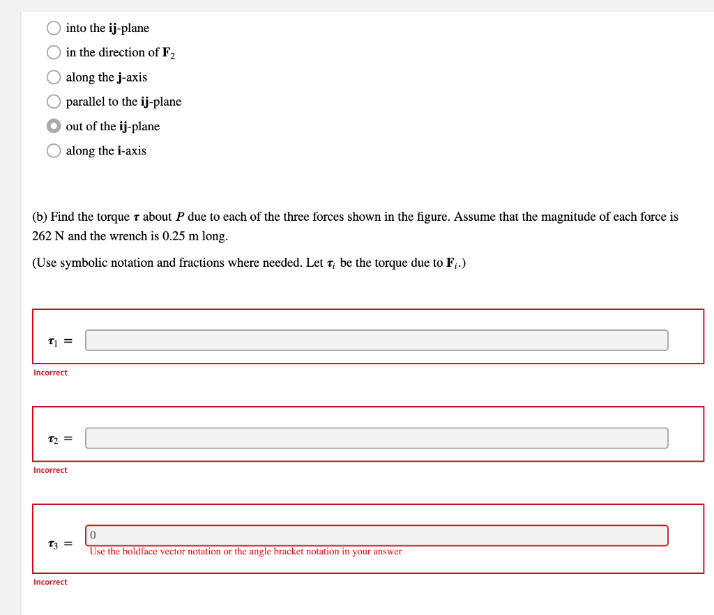 Solved When a force F acts on an object at some distance r | Chegg.com