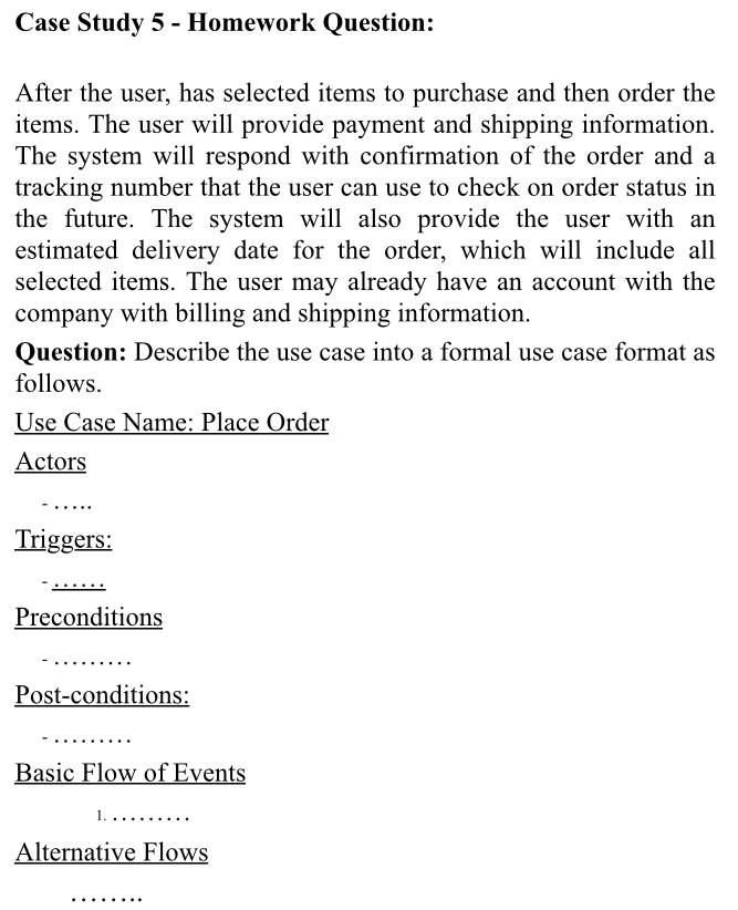 Solved Case Study 5 - Homework Question: After the user, has | Chegg.com