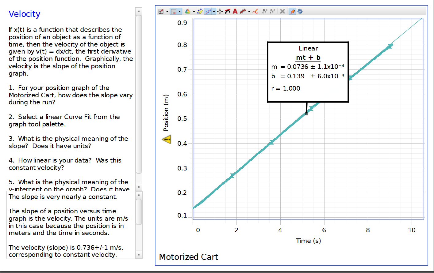 Lab 07A: Velocity and Acceleration Introduction This | Chegg.com