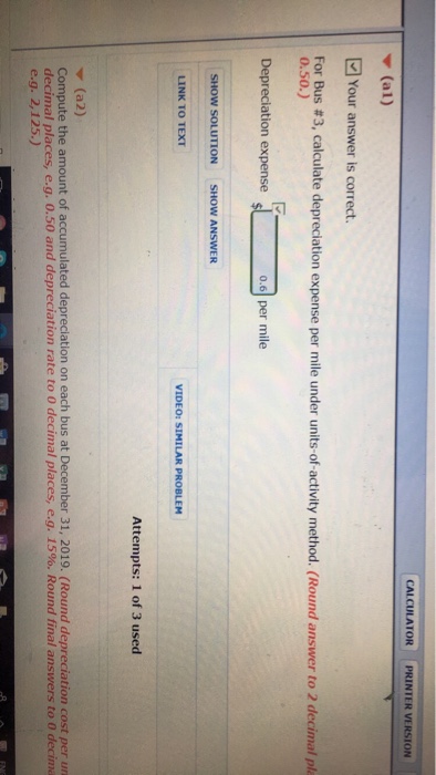 Solved | CALCULATOR PRINTERVERSİON 1.BACK NEXT Problem 9-2A | Chegg.com