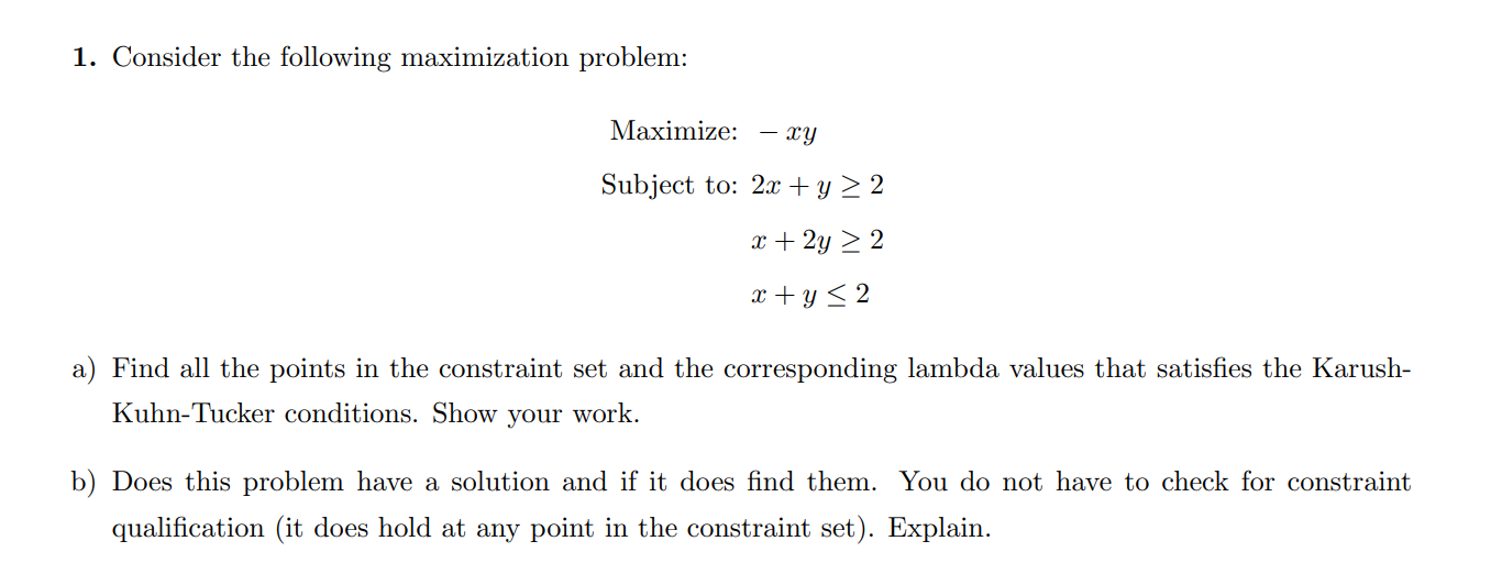 Solved Consider the following maximization problem:Maximize: | Chegg.com
