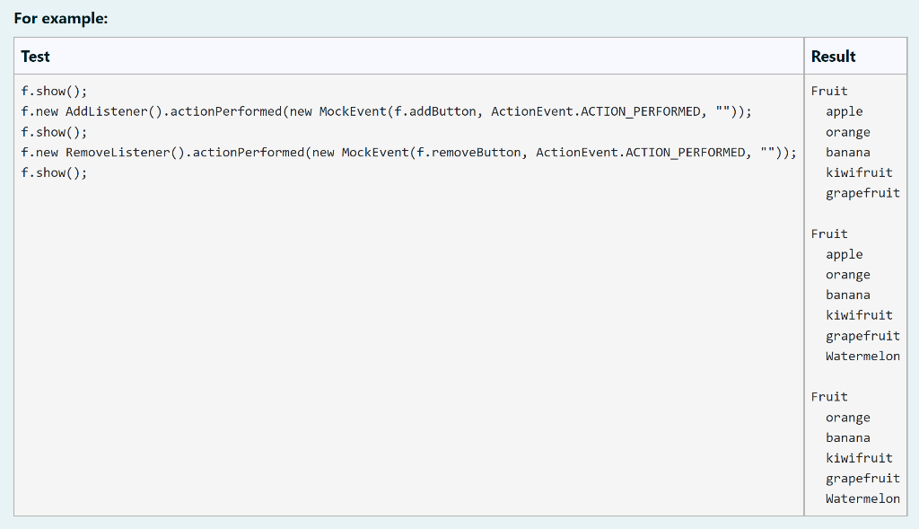 Consider the Java program below: class FruitTreeDemo | Chegg.com